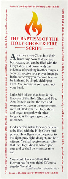 The Baptism of The Holy Ghost & Fire Scripts - (20 English) – Revival ...